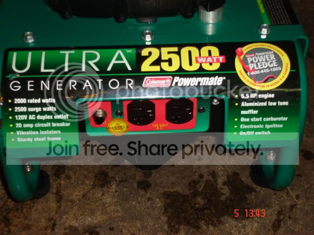 Download Coleman Powermate Ultra 2500 Watt Generator Manual free ...